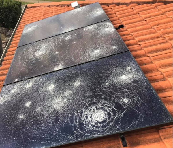 Hail Damage - Solar Panel Replacement Brisbane - Queensland Solar and ...